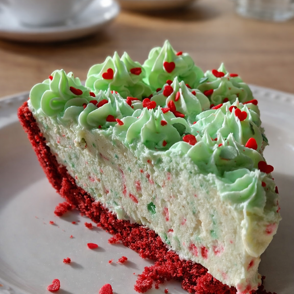 No-Bake Grinch Mousse Pie | Easy 6-Step Recipe Delight