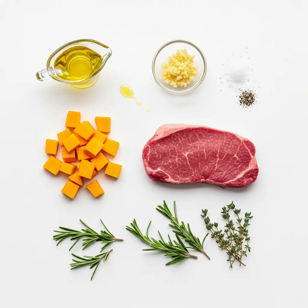 Butternut Squash and Garlic Herb Steak Bowls – 45-Min Easy Comfort Meal