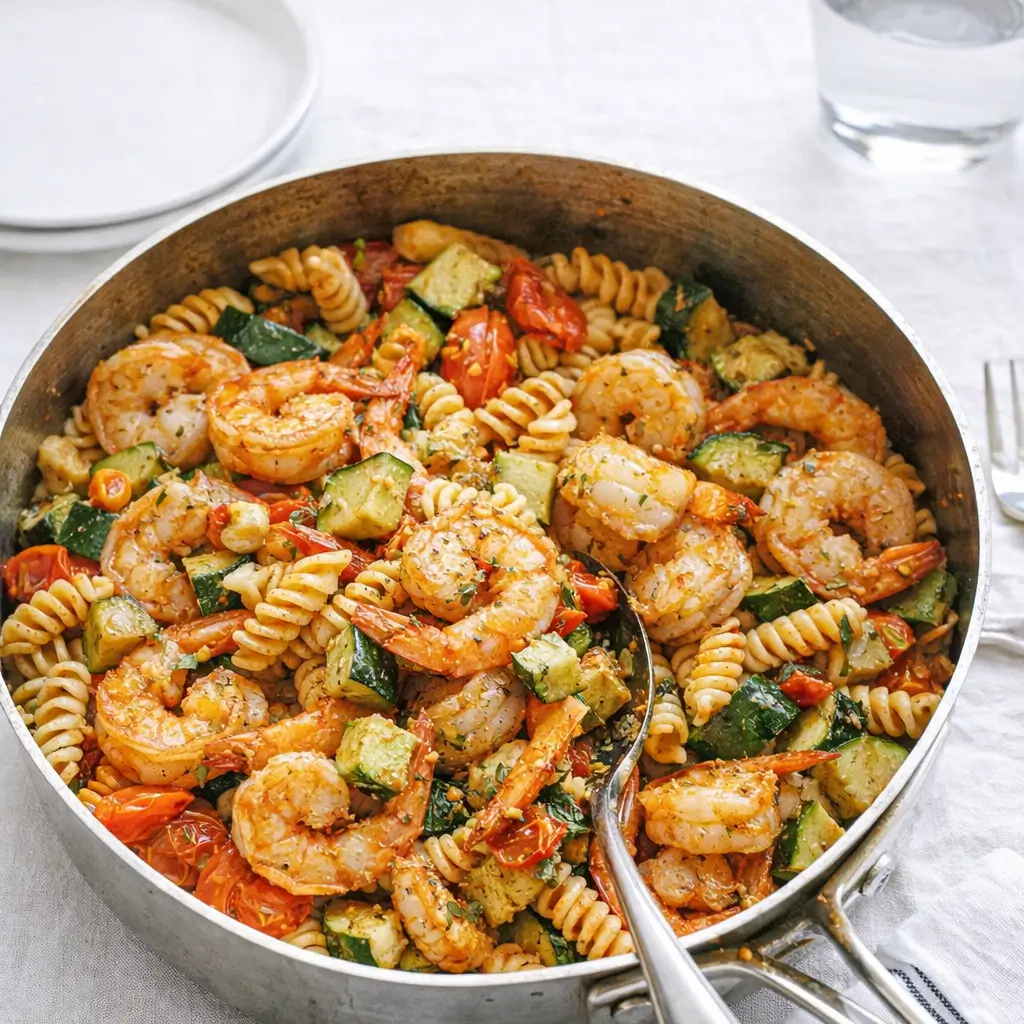 Tomato Zucchini Shrimp Pasta – Easy 20-Minute Delicious Meal